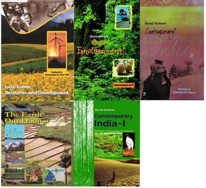 Ncert Geography Book Set For Class 6th To 10th In English Medium: Buy ...