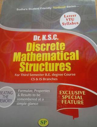 Discrete Mathematical Structures By Dr.ksc Cbcs: Buy Discrete ...