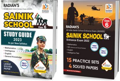Combo Of Sainik School Class 6 Guide & Practice Set 2022 For Entrance ...