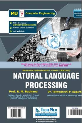 Natural Language Processing For MU Sem 7 Computer Engineering Course ...