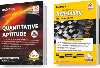 Combo Pack Of Quantitative Aptitude And Reasoning Book For All ...