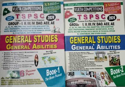 Tspsc General Studies & General Abilities 2 Book Set 2024-[english Medium]: Buy Tspsc General ...
