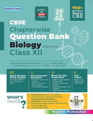 Nootan CBSE Chapter Wise Question Bank Biology -Class XII (2023 EDITION ...
