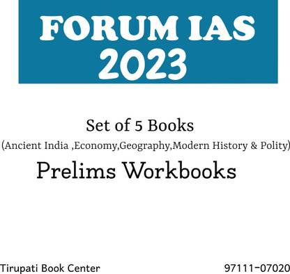 Forum IAS Work Book Prelims 2023 Ancient,Economy,Geography,Modern ...