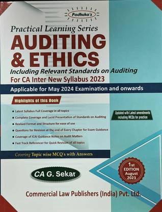 Paduka's Practical Learning Series AUDITNG & ETHICS For CA Inter New ...