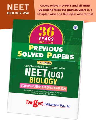 NEET Book | 36 Years NEET And AIIMS & AIPMT Biology Chapterwise ...