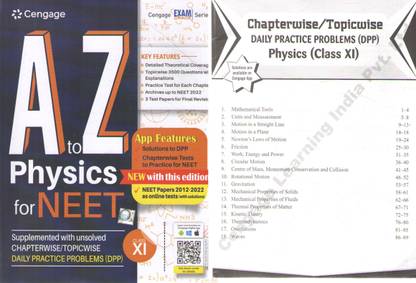 Cengage A To Z Physics For Neet (For Class - 11) With Chapterwise ...