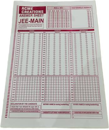 JEE OMR Practice Sheets 2025- Perfect For Mock Tests & Real Exam ...
