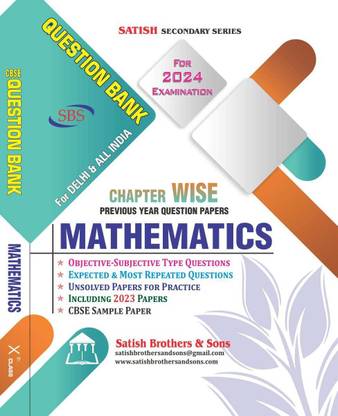 SBS Class 10 Mathematics Question Bank For Delhi & All India Chapter ...