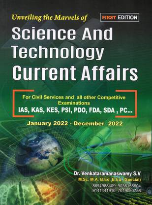 Science And Technology Current Affairs|Jan To Dec 2022|For Civil. IAS ...