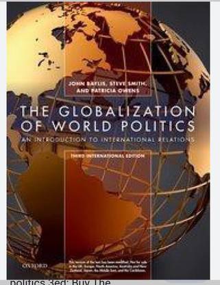 The Globalization Of World Politics: Buy The Globalization Of World ...