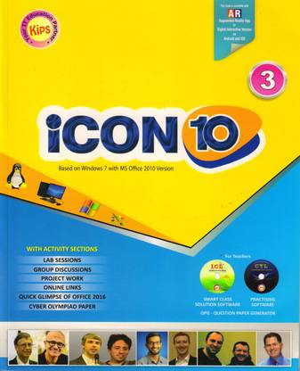 Kips Icon 10 CLASS - 3 ( BASED ON WINDOWS 7 WITH MS OFFICE 2010 VERSION ...