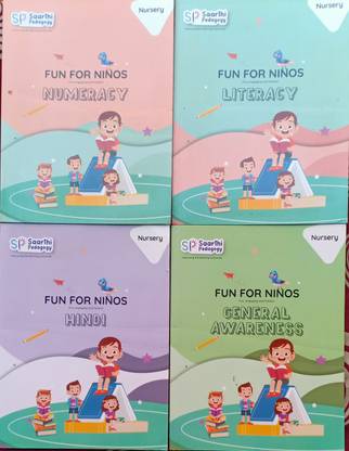 Combo Pack Of 4 Book Set Sarathi Fun For Ninos Nursery Hindi, General ...