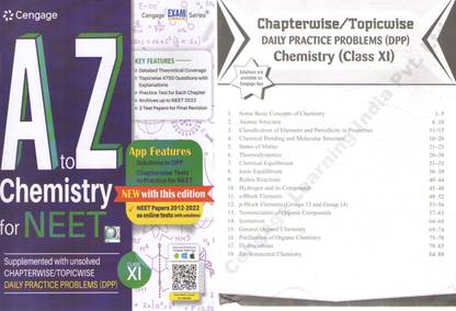 Cengage A To Z Chemistry For Neet (For Class - 11) With Chapterwise ...