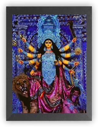 US COLLECTION Durga Maa on Tiger MATA vaishno Devi pindi roop photo ...