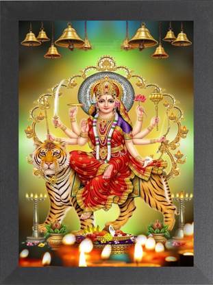 DECORPRINT DESIGN Durga Maa Nav Roop Photo Frame,Durga Maa Photo Frame ...