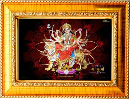 DECORPRINT DESIGN Durga Maa Nav Roop Photo Frame,Durga Maa Photo Frame ...