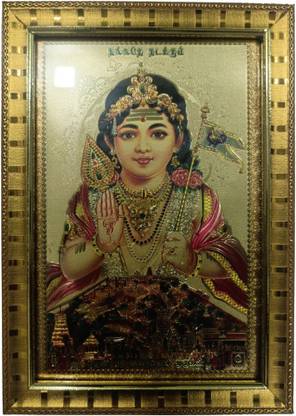 Maharajas God Murugan 24K Gold Foil Hindu God Photo Frame (10 X 7 inch ...
