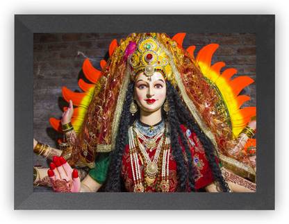 DECORPRINT DESIGN Durga Maa Nav Roop Photo Frame,Durga Maa Photo Frame ...