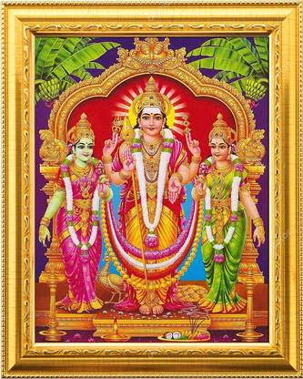 NDFRAME Lord Subramanya Swamy Murugan Valli Devasena Kartikeya ...