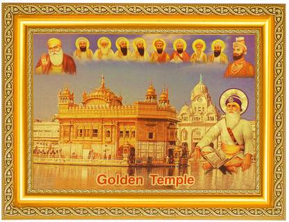 BM Traders Golden Temple With 10 Gurus With Baba Deep Singh Religious ...
