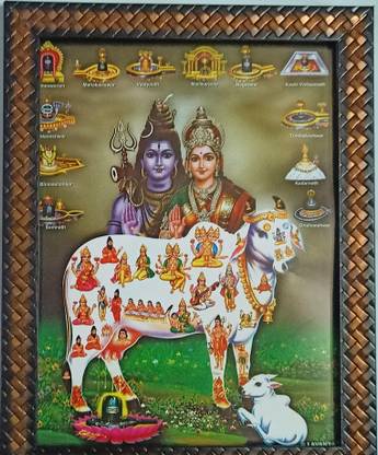 VGS MARKETINGS Shiva Parvati Devi Religious Frame Price in India - Buy ...