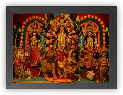 US COLLECTION Durga Maa on Tiger MATA vaishno Devi pindi roop photo ...