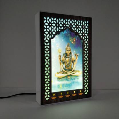 Regalo Casila Lord Shiva Photo Frame With Light For Pooja Room Home ...