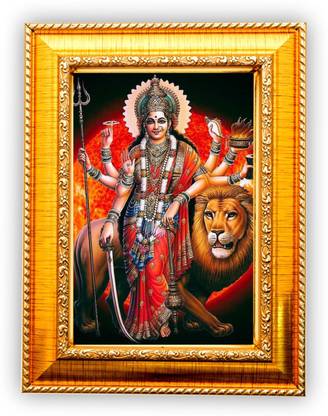 US COLLECTION Durga Maa on Tiger MATA vaishno Devi pindi roop photo ...