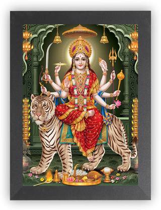 DECORPRINT DESIGN Durga Maa Nav Roop Photo Frame,Durga Maa Photo Frame ...