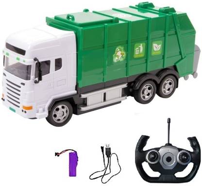 IndusBay 4 Channel RC Remote control Dump Garbage Trash Truck toy - 4 ...