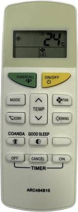 miracles in hand AC REMOTE MODEL NO: ARC484B15 COMPATIBLE WITH AC ...