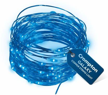 Crompton 100 LEDs 10 m Blue Steady String Rice Lights Price in India ...