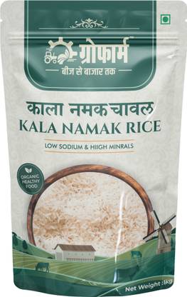 growfarm Organic Kala Namak Rice Kalanamak Rice (Small Grain, Polished ...