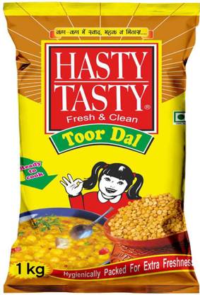 Hasty Tasty Toor Dal Unpolished 1 kg Poha (Full Grain, Raw) Price in ...