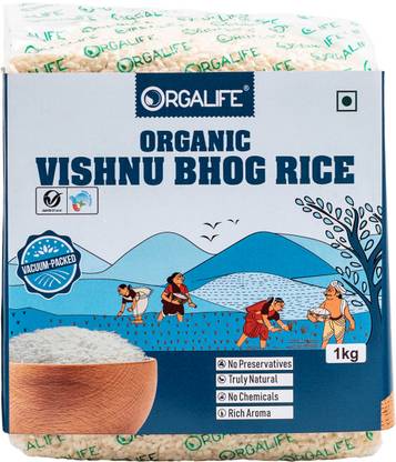 ORGALIFE Vishnu Bhog Rice 1KG Vishnu Bhog Rice (Full Grain, Raw) Price ...