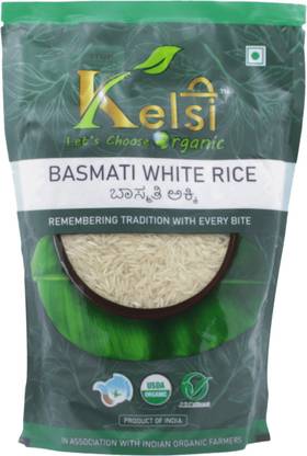 kelsi Certified Organic White Basmati Rice Basmati Rice (Long Grain ...