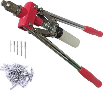 DUMDAAR Double Handle 17inch Riveter Gun Collection Bottle Jaw & Rivets ...