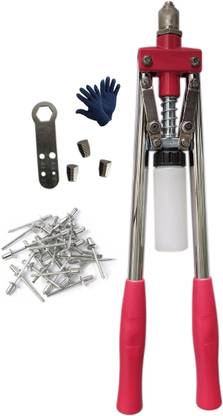 Inditrust NEW Hevy duty 17inch Hand Rivet Gun with GLOVES bottle 3pcs ...