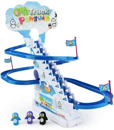 Kiti Kits Penguin Slide Toy Set Funny Automatic Stair-Climbing Cartoon ...