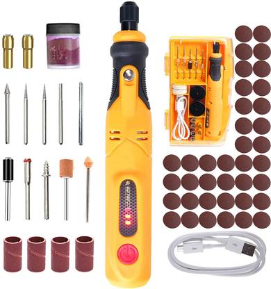 Maf Pro MCD0402 45pcs Mini Cordless Rotary Kit, 3 Speed, USB Charging ...