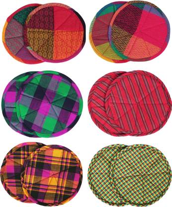 m starkitchen Printed Roti Cover Set of 12 Roti cover cloth/Roti cloth ...