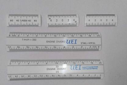 Flipkart.com | UEI PATWARI SURVEY SCALE KIT, PACK OF 5 Ruler