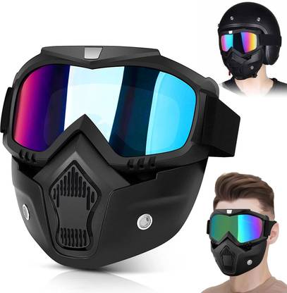 AUTO PEARL Bike Riding Face Mask, Face Shield Motorcycle Goggles ...