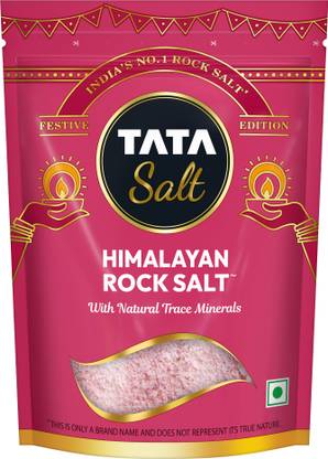 Tata Salt Himalayan Rock Pink Salt, With Natural Trace Minerals, Low ...