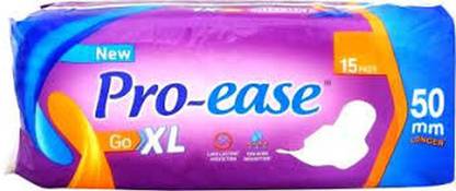 Pro-ease Ease Go Long XL 15 Sanitary Pad (Pack of 1) Sanitary Pad | Buy ...