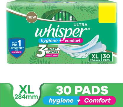 Whisper Ultra Hygiene+Comfort XL Heavy Flow Sanitary Pad | Buy Women ...
