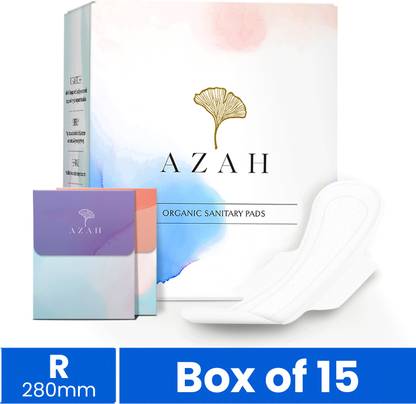 AZAH Rash-Free Sanitary Pads for women|Regular Size : Box of 15 Pads ...