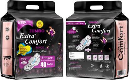 jumbo extra comfort XXXL MAXI SANITARY PAD DAY AND NIGHT PROTACTION ...
