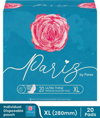 Paree Pariz Premium Ultra Thinz Cottony Soft Extra Wide Pads XL, With ...